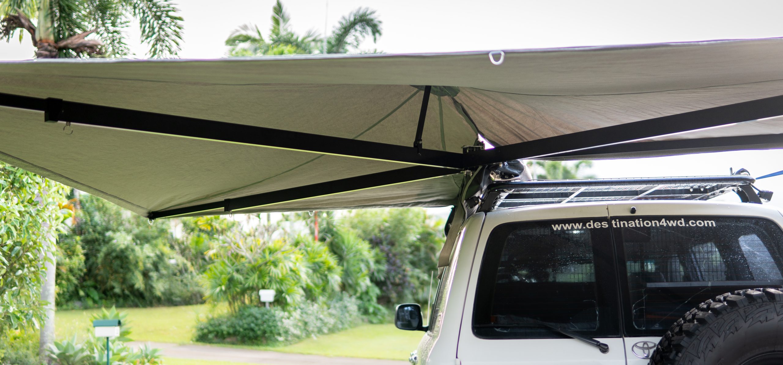 D270 degree free standing Awning - Destination 4WD | Recurve